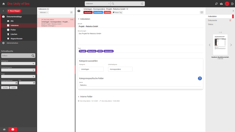 Digitale Aktenführung: E-Akten-Software für Unternehmen